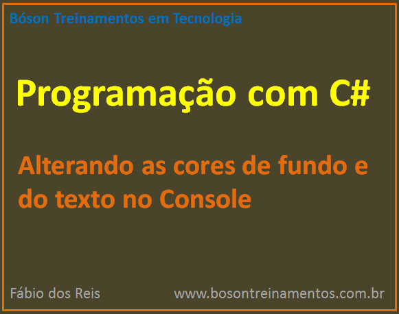 Programação Em C Alterando As Cores De Fundo E Do Texto No Console 1472