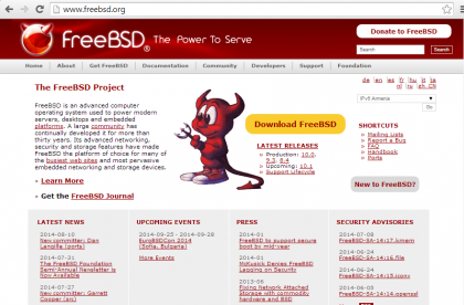 Instalação do FreeBSD 10.0, sistema derivado do Unix