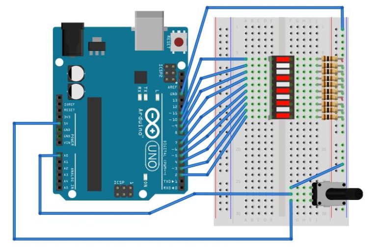 Como acionar um LED Bargraph com Arduino - Bóson Treinamentos em Ciência e Tecnologia