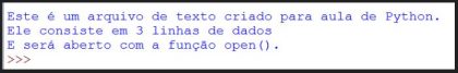 Leitura e gravação em arquivos com Python - Lendo arquivos de texto ...