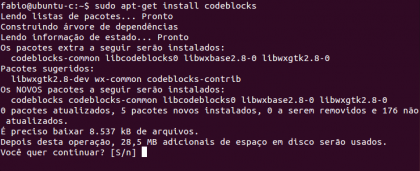 Como instalar o Code::Blocks no Ubuntu e criar um programa de teste em ...