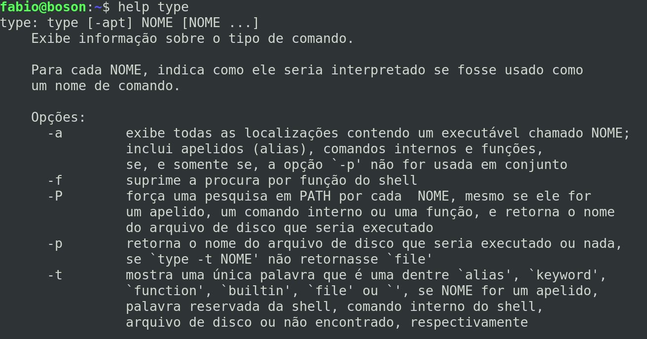 Comando type - ver informações sobre outros comandos no Linux - Bóson ...