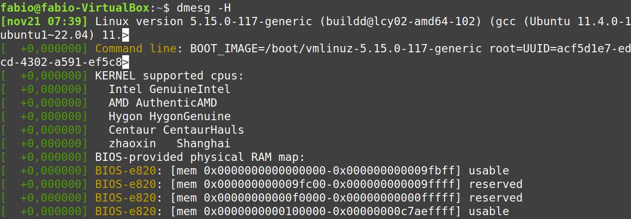 Exibir Mensagens Do Kernel Ring Buffer No Linux Com Comando Dmesg Bóson Treinamentos Em